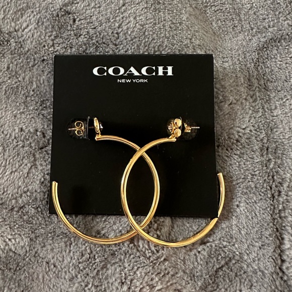 Coach | Jewelry | Nwt Coach Hoop Earrings | Poshmark